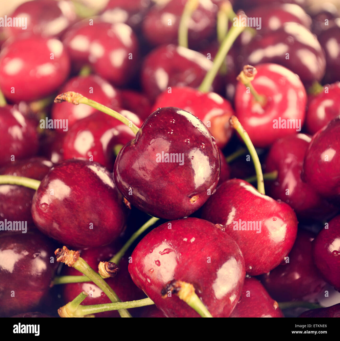 Sweet Cherries,Close Up For Background Stock Photo - Alamy