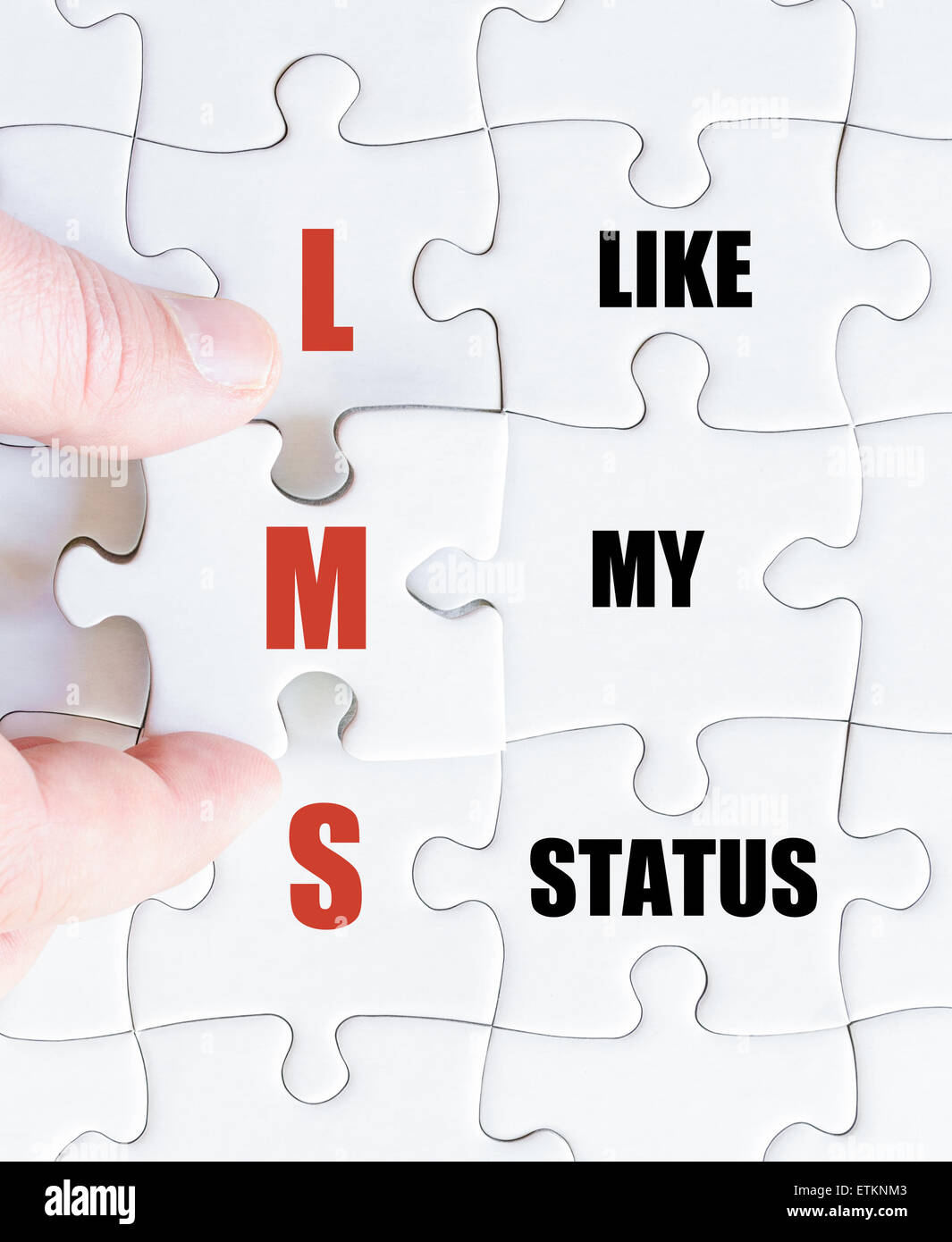 Concept image of Social Media Acronym LMS as Like My Status Stock Photo ...