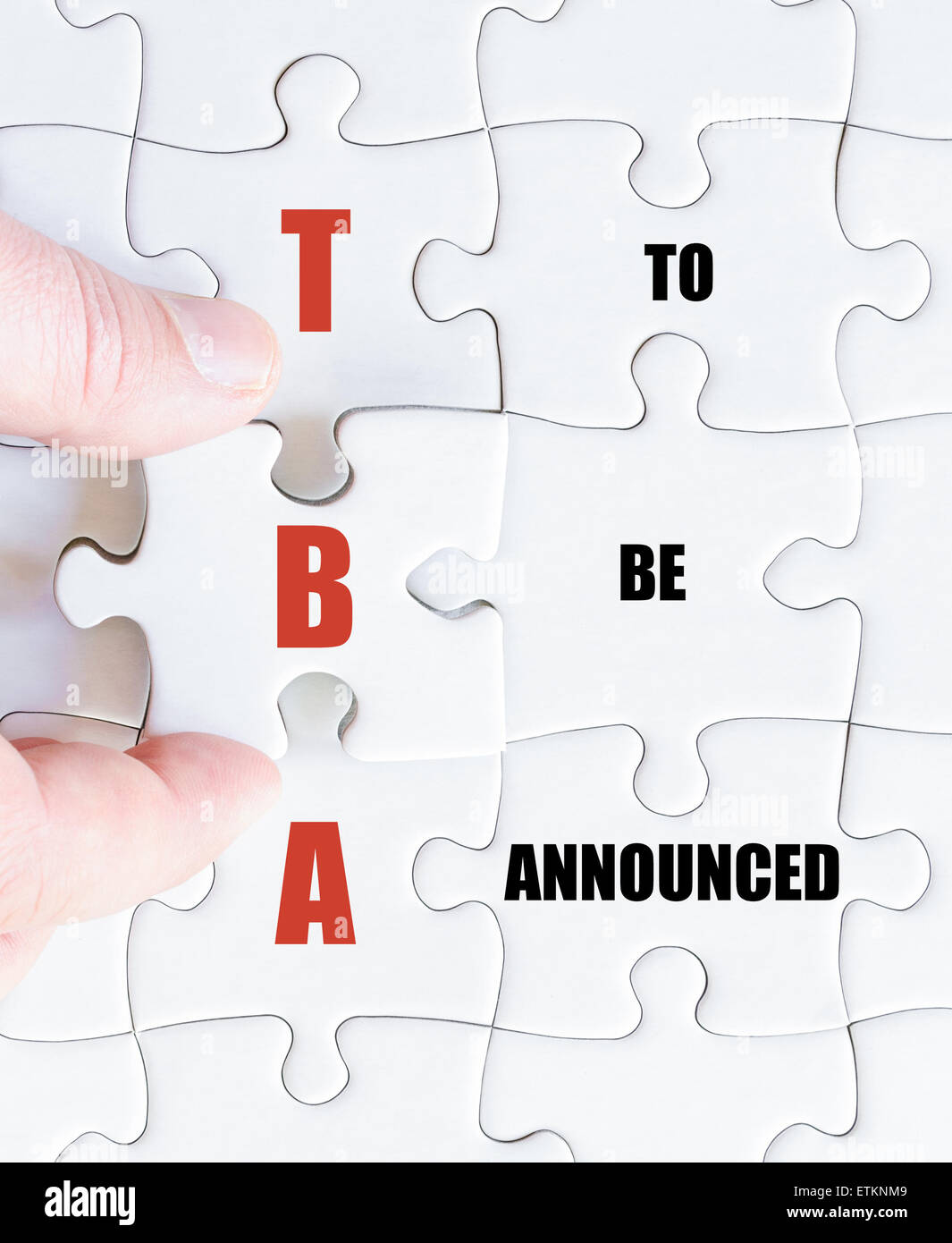 Tba to be hi-res stock photography and images - Alamy