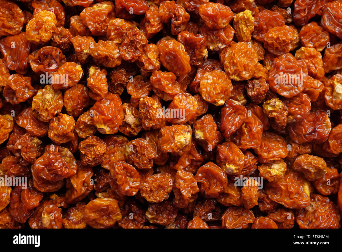 Dried goldenberries as an abstract background texture Stock Photo - Alamy