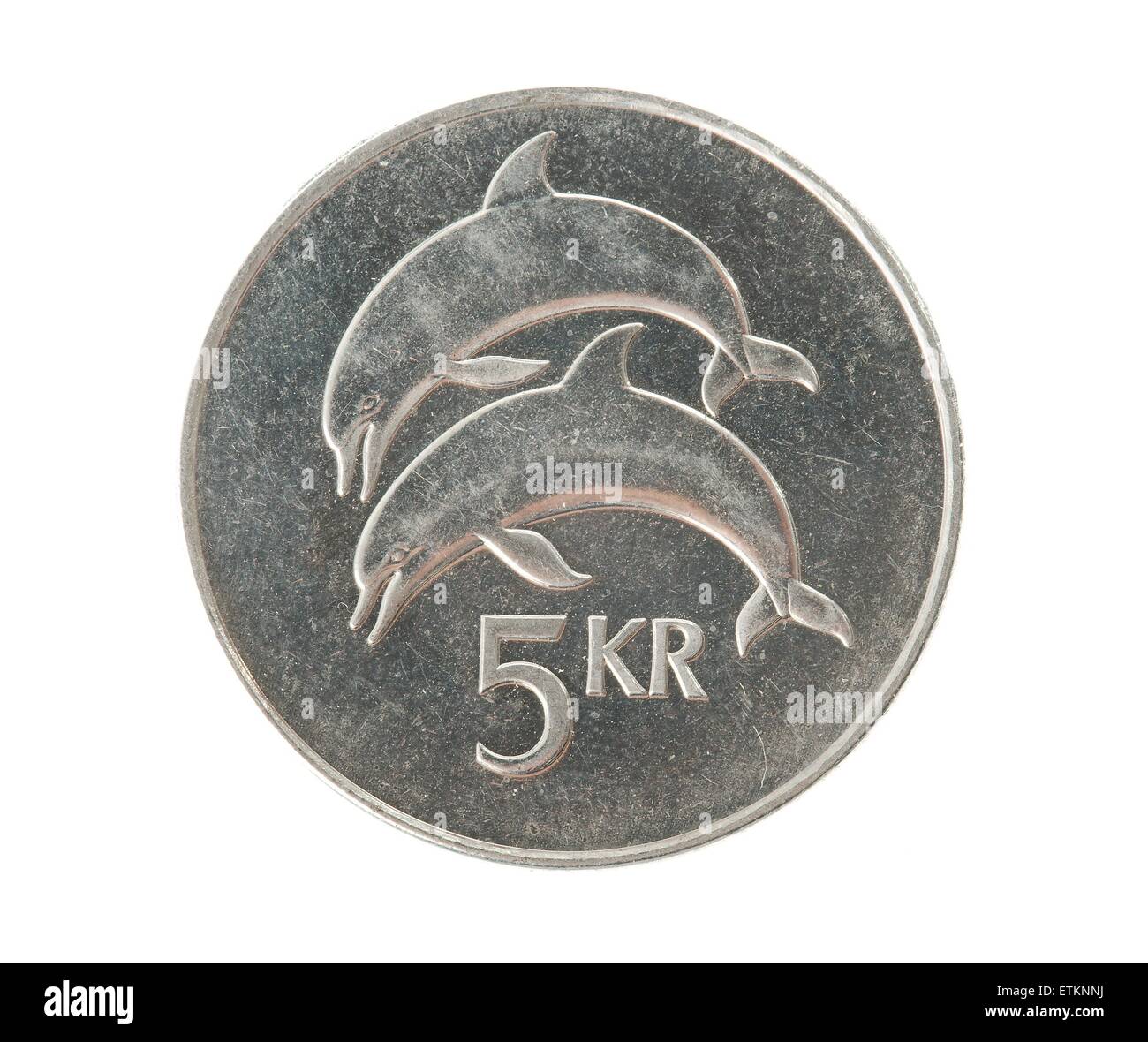 Iceland krona coin currency hi-res stock photography and images - Alamy