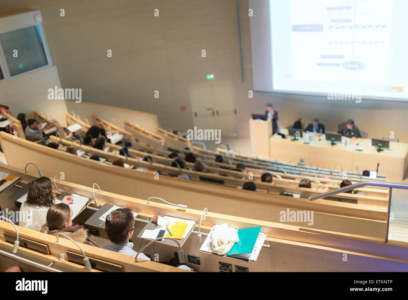 Audience in the lecture hall Stock Photo - Alamy