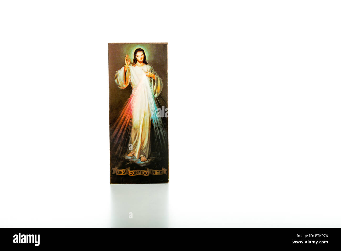 Isolated on white background, an icon with the picture of the Merciful ...