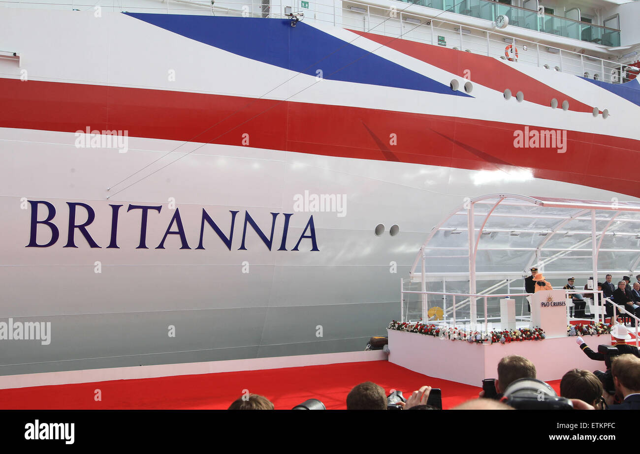 The Inaugural Celebration and Naming Ceremony of the new P&O Cruises ...