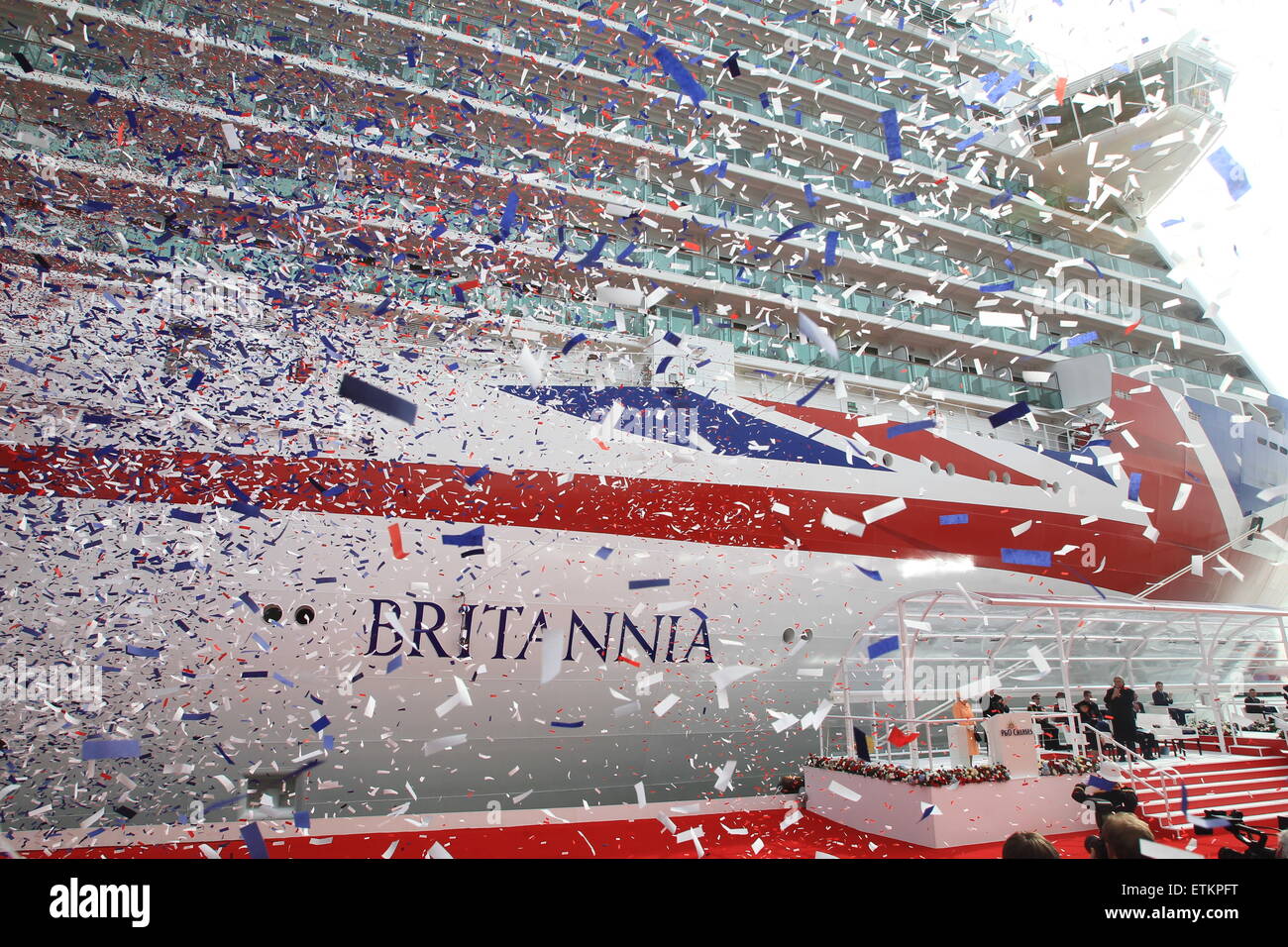 The Inaugural Celebration and Naming Ceremony of the new P&O Cruises ...