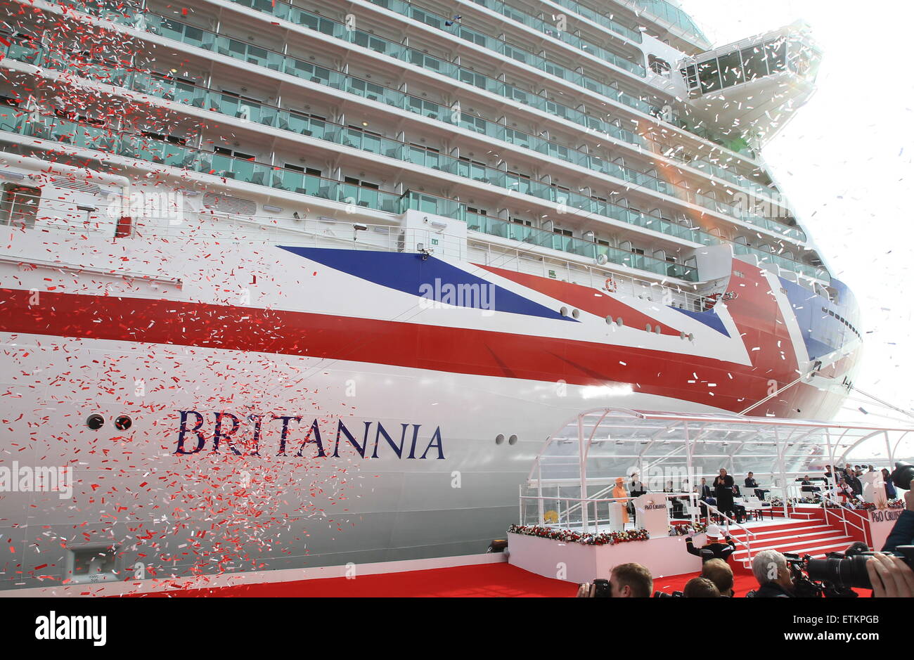 The Inaugural Celebration and Naming Ceremony of the new P&O Cruises ...