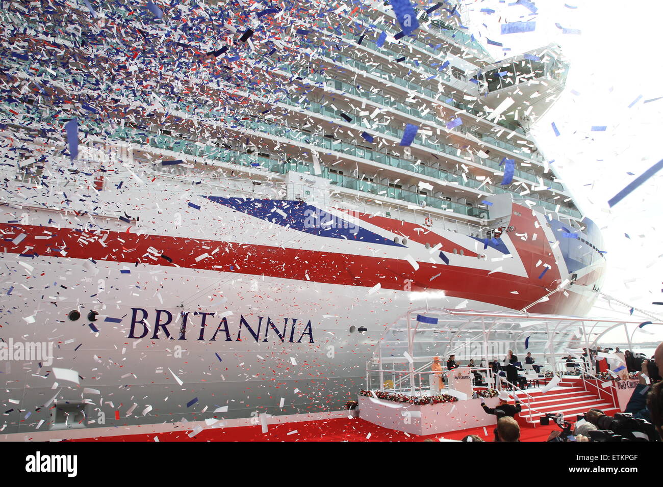 The Inaugural Celebration and Naming Ceremony of the new P&O Cruises ...