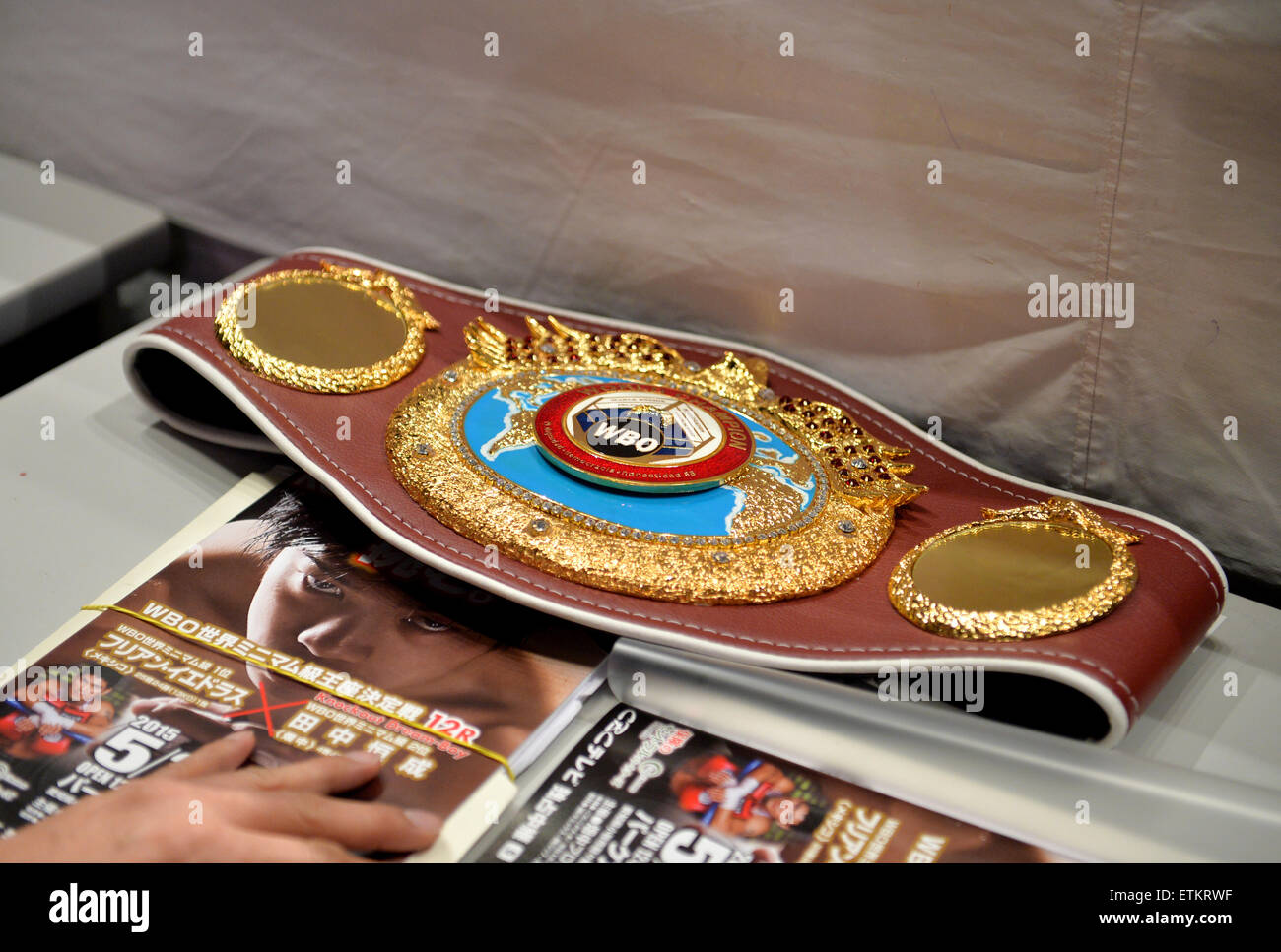Aichi, Japan. 30th May, 2015. WBO champion belt Boxing : The WBO ...