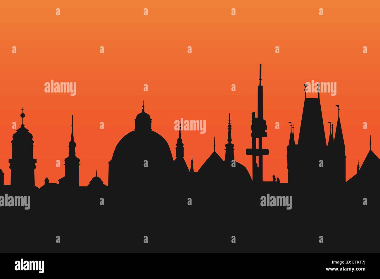 View sky tower night Stock Vector Images - Alamy