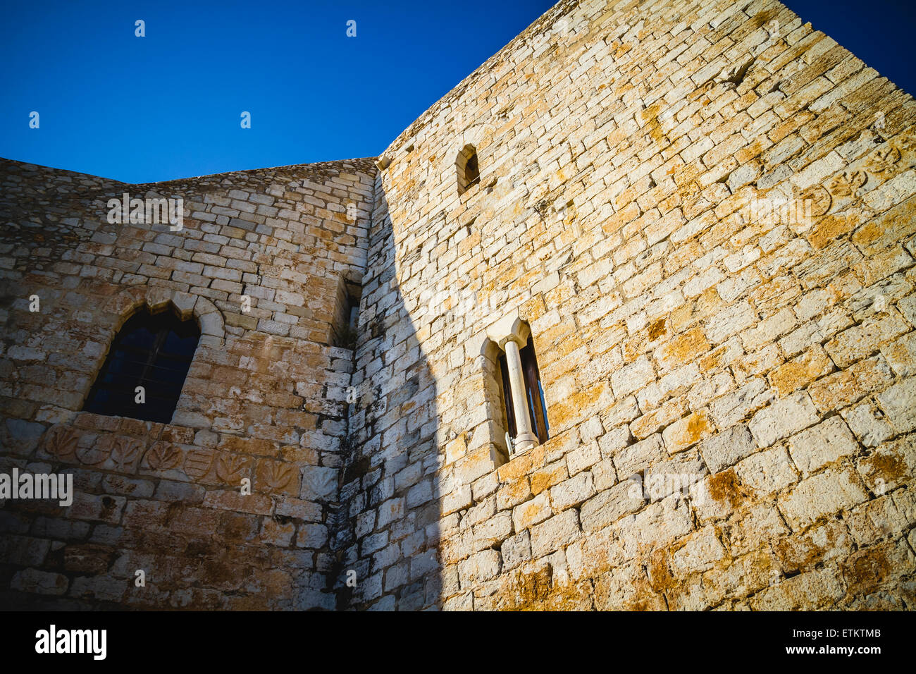 old Spanish fortress castle made of stone Stock Photo - Alamy