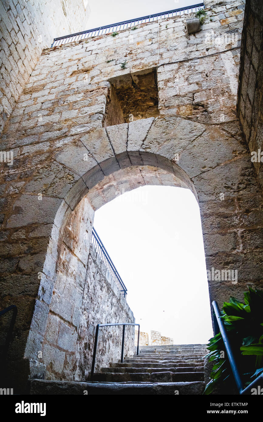 old Spanish fortress castle made of stone Stock Photo - Alamy