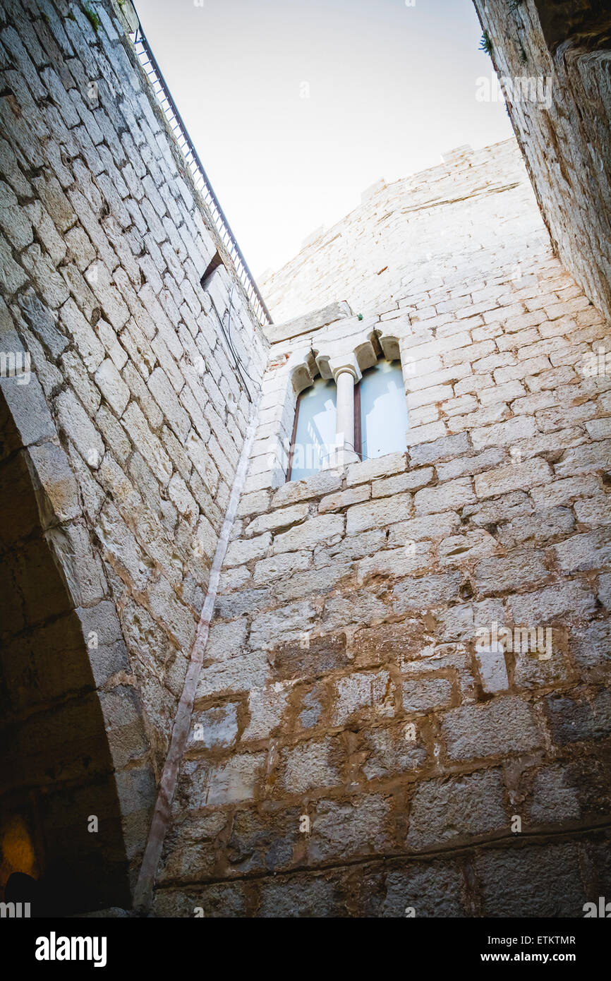 old Spanish fortress castle made of stone Stock Photo - Alamy
