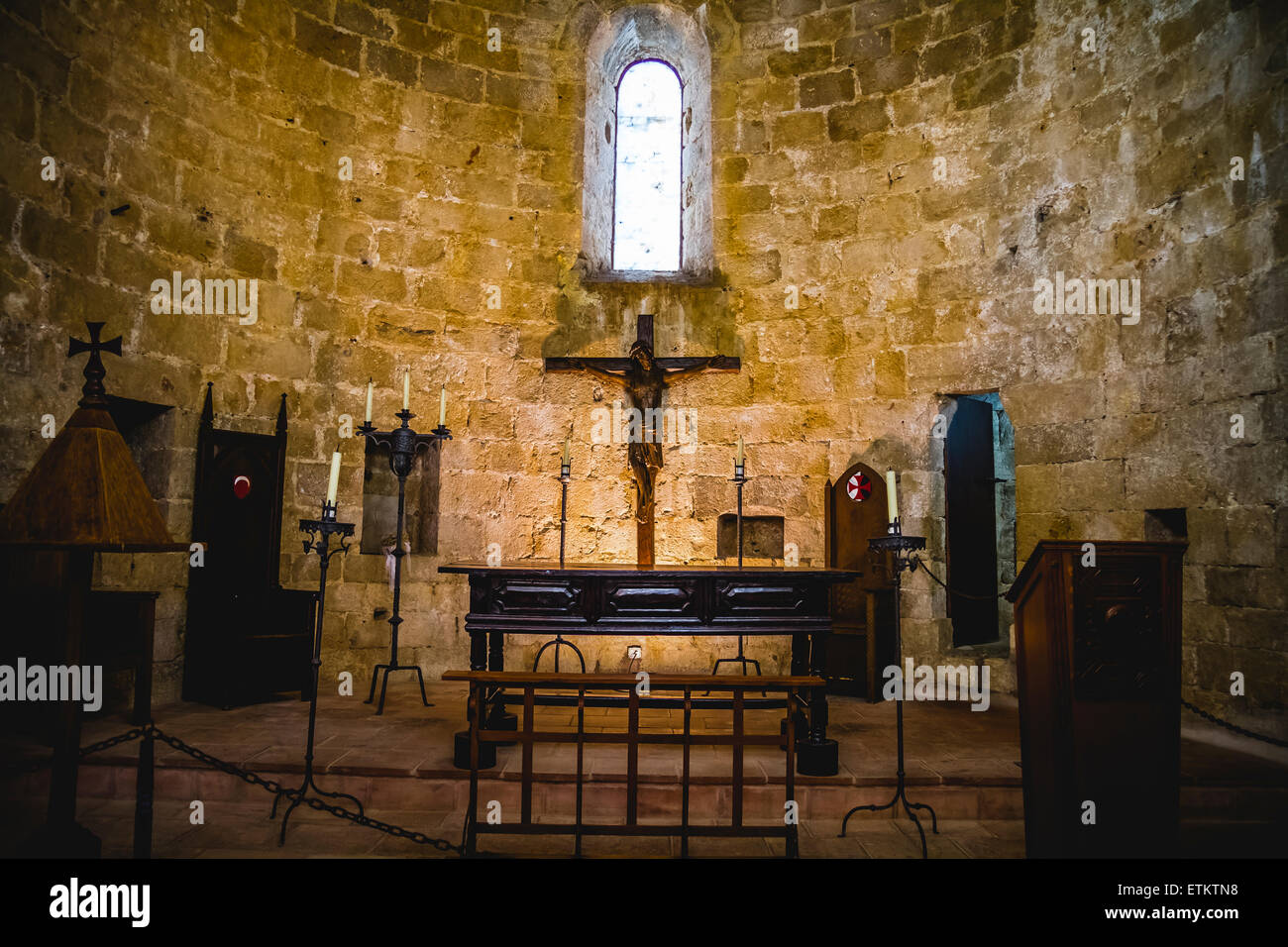 old Spanish fortress castle made of stone Stock Photo - Alamy