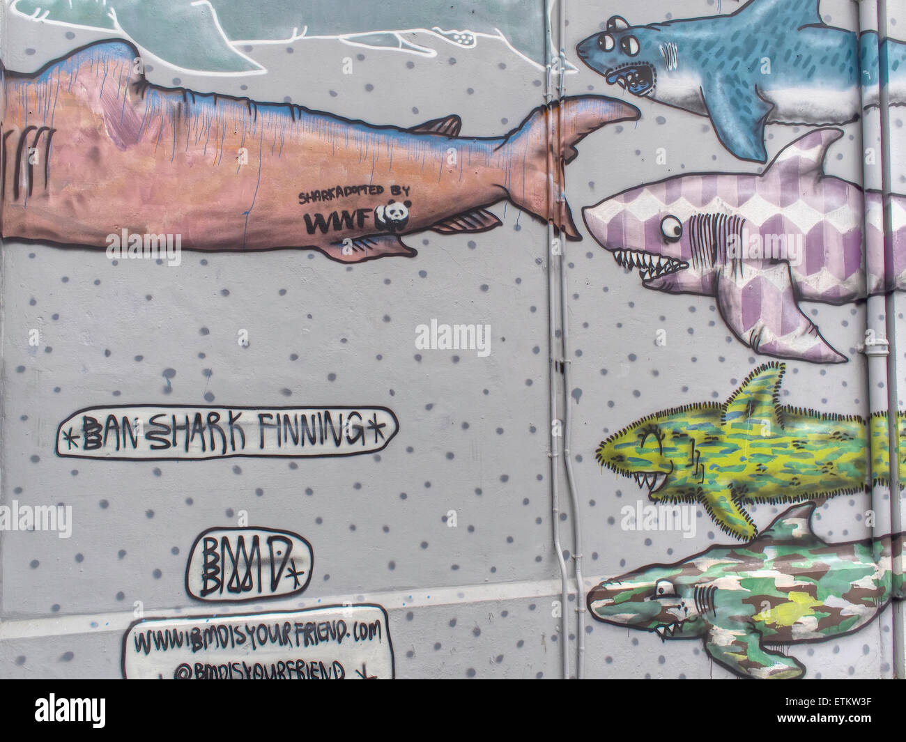 Graffiti shark hi-res stock photography and images - Alamy