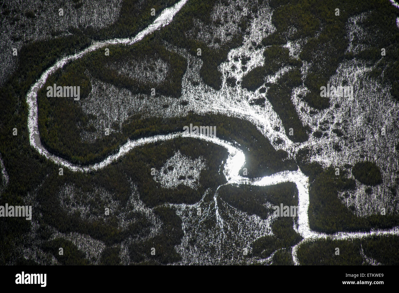 Aerial of river landscape over Georgia, USA Stock Photo - Alamy