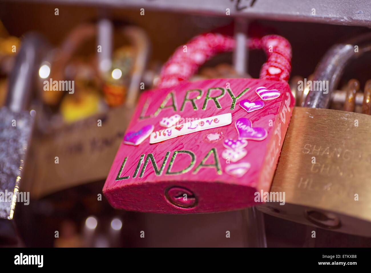 Love lock hi-res stock photography and images - Alamy