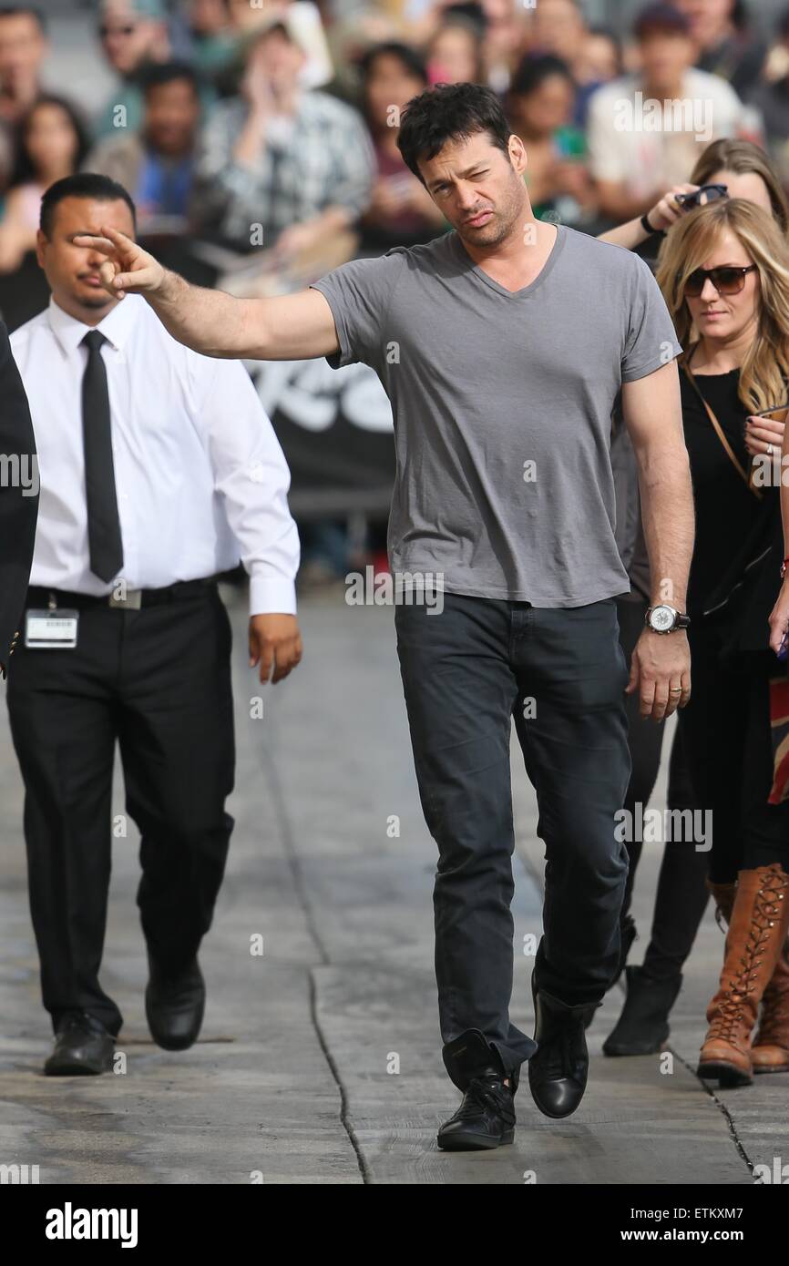 Harry Connick Jr seen giving the thumbs up as he arrives at the ABC ...