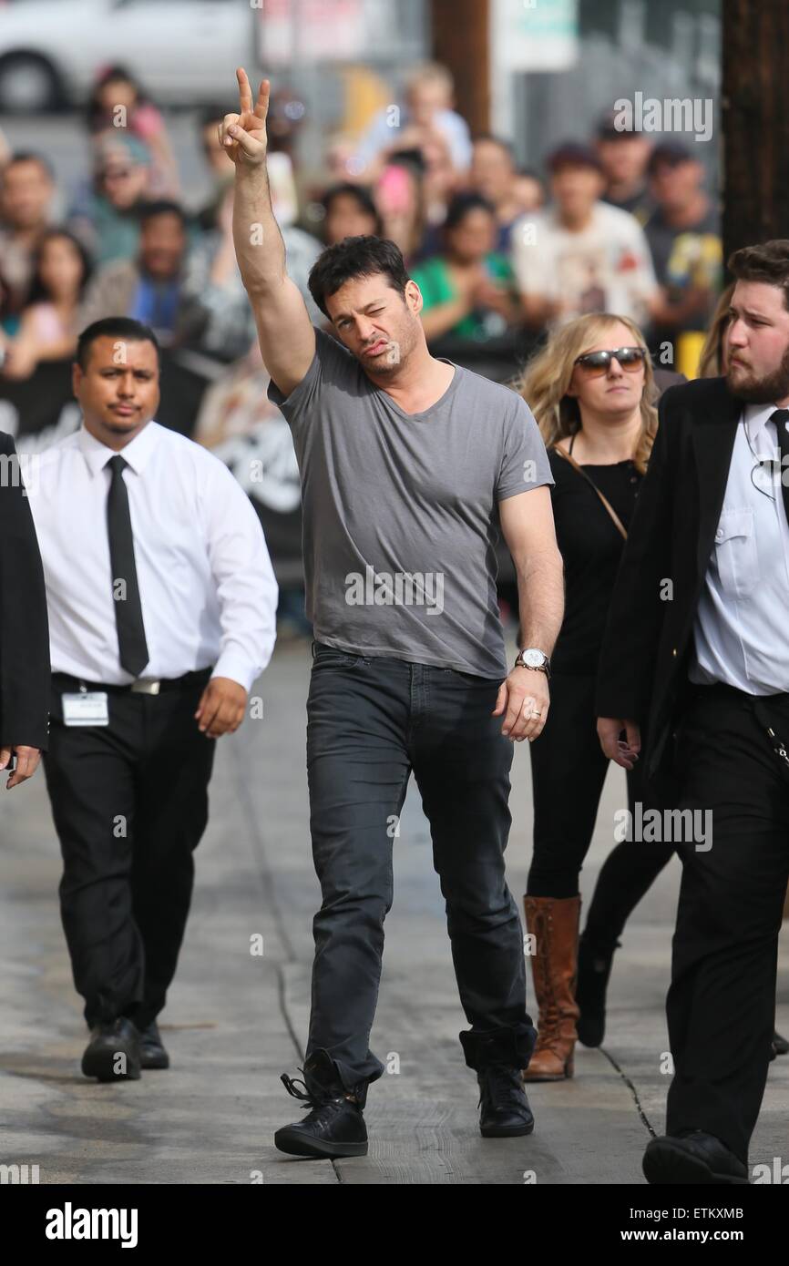 Harry Connick Jr seen giving the thumbs up as he arrives at the ABC ...