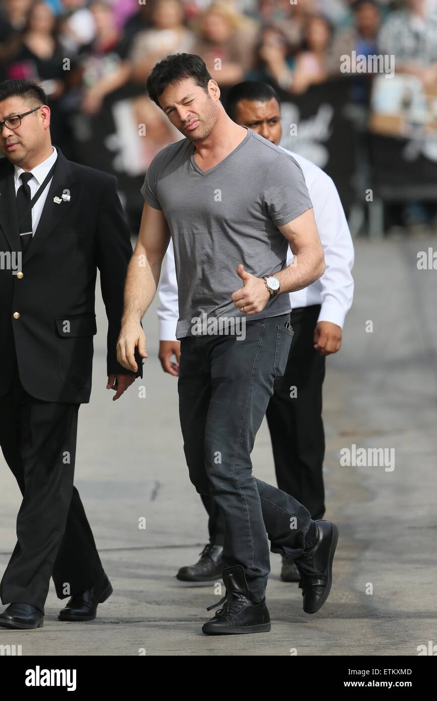 Harry Connick Jr seen giving the thumbs up as he arrives at the ABC ...