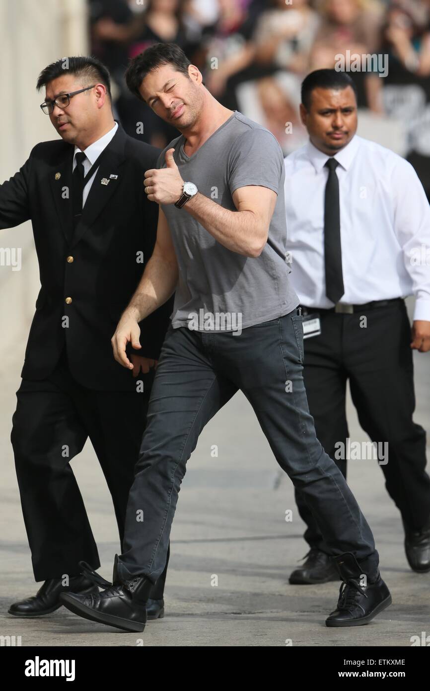 Harry Connick Jr seen giving the thumbs up as he arrives at the ABC ...