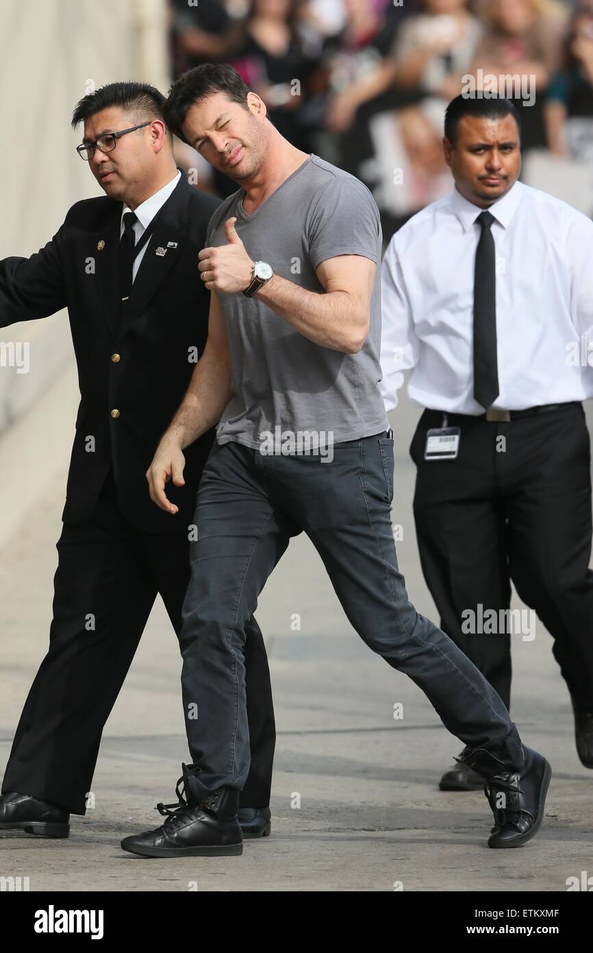 Harry Connick Jr seen giving the thumbs up as he arrives at the ABC ...