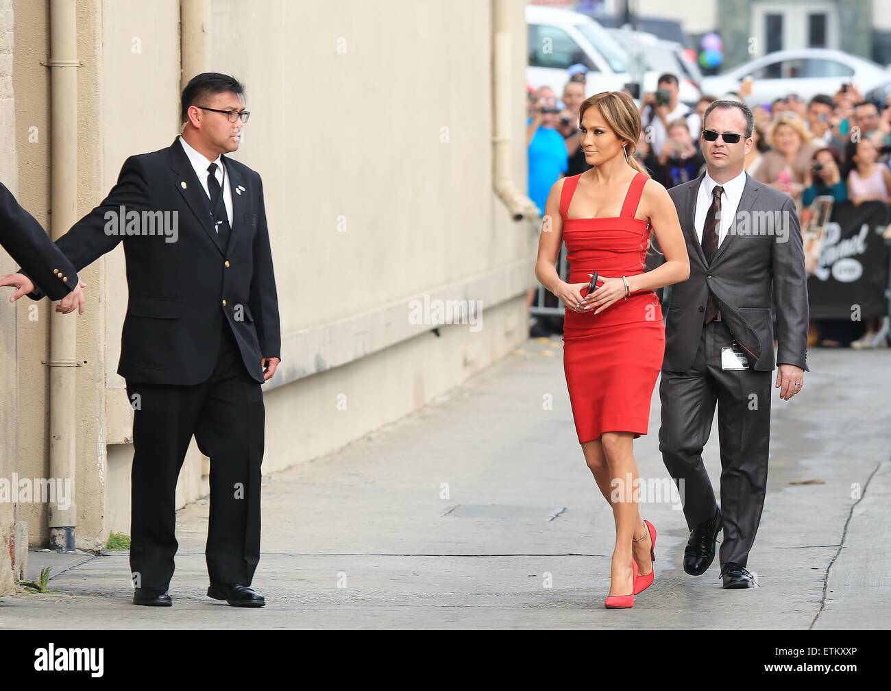 Jennifer Lopez seen arriving at ABC studios for Jimmy Kimmel Live ...