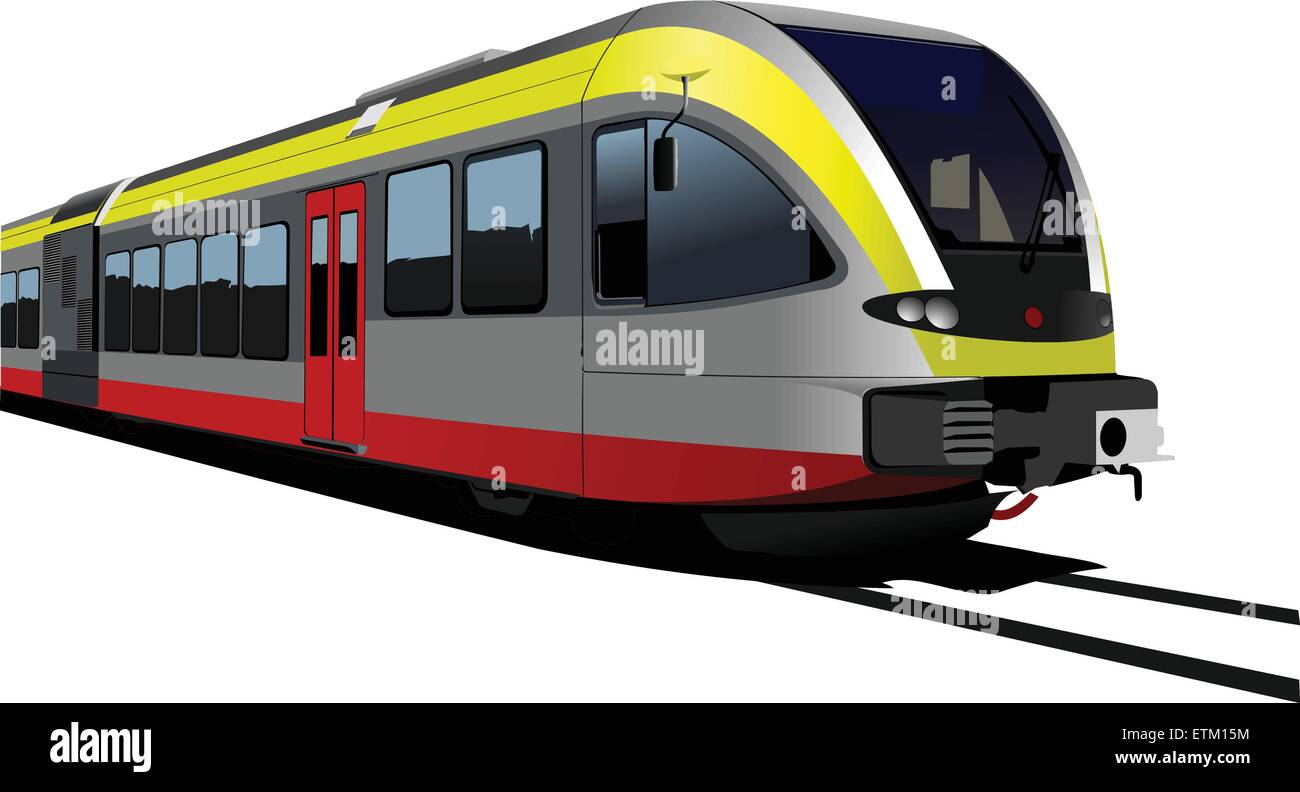 Yellow bullet train Stock Vector Images - Alamy