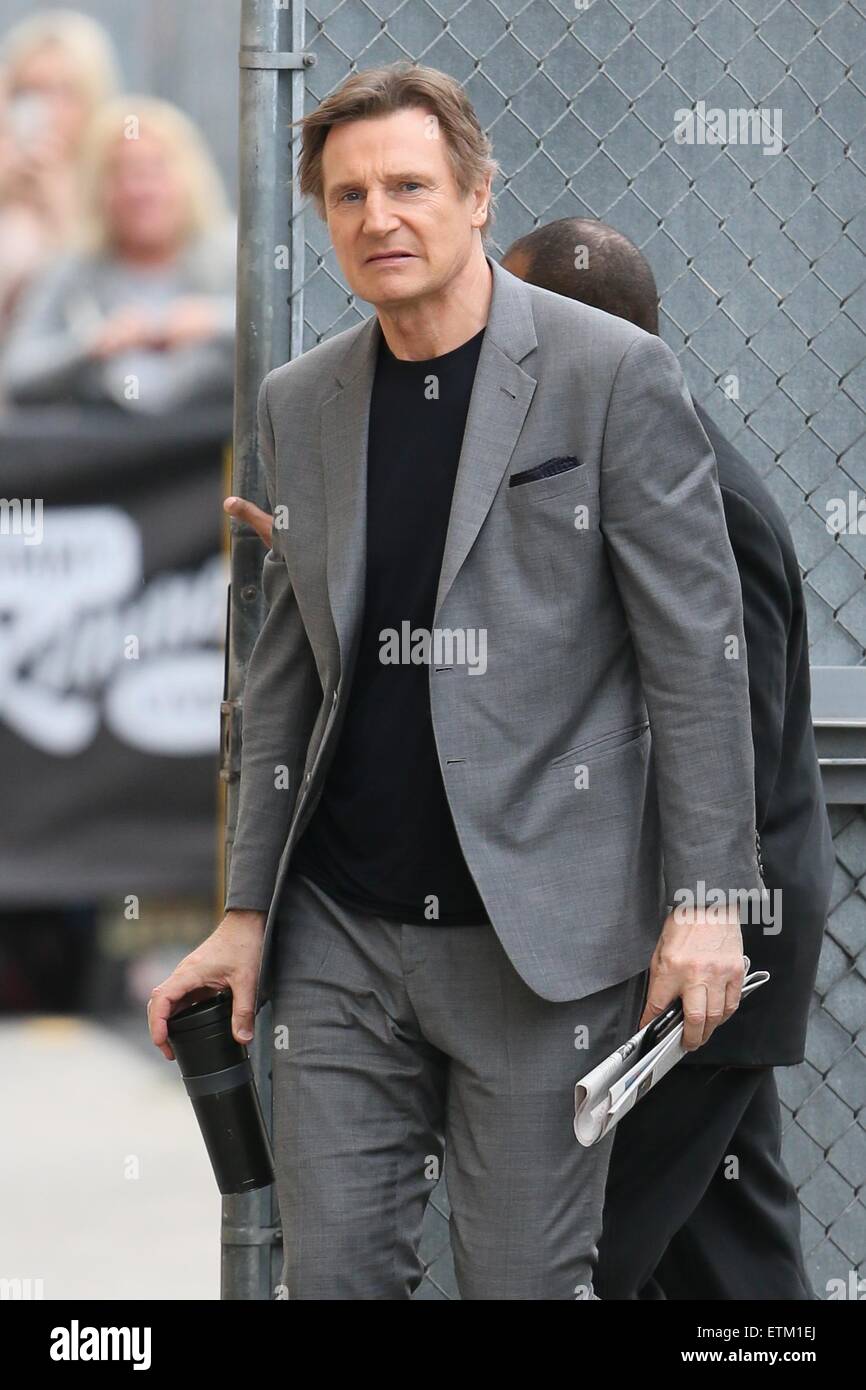 Liam Neeson seen arriving at ABC studios for Jimmy Kimmel Live ...