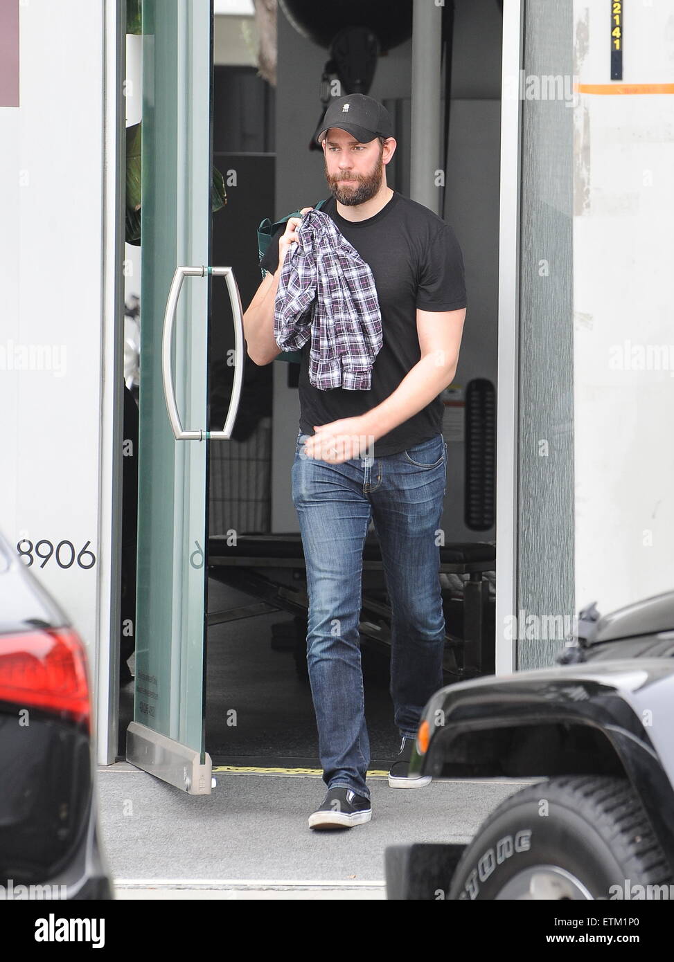 John Krasinski leaving Rise Movement gym after a workout Featuring ...