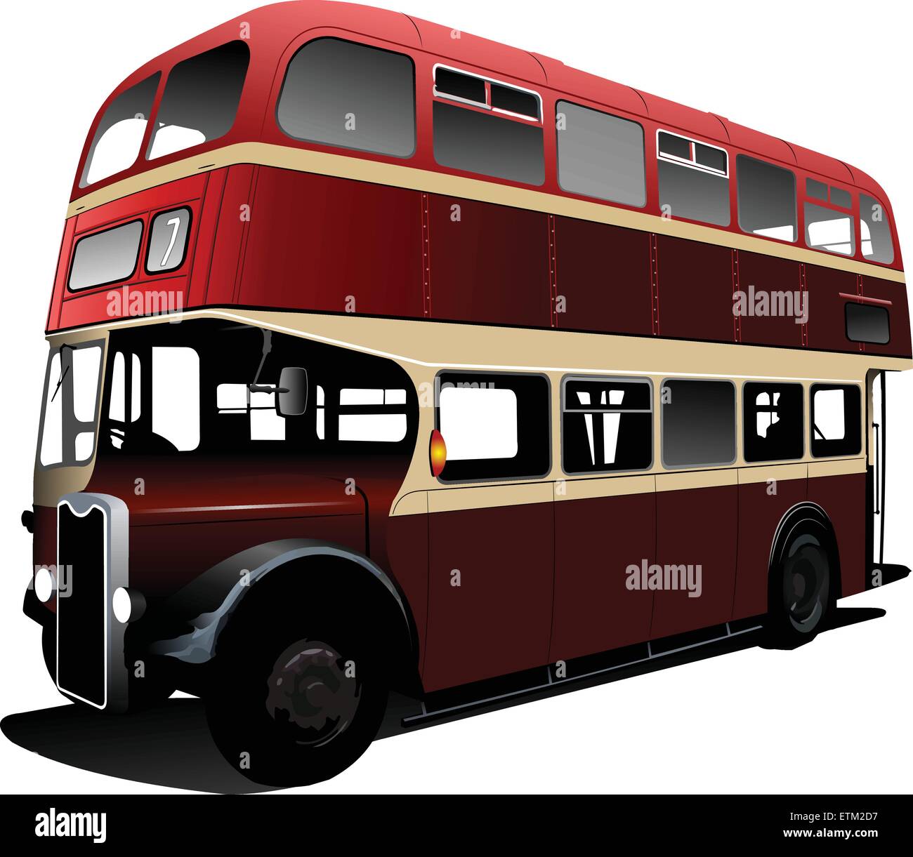 London red double decker bus Cut Out Stock Images & Pictures - Alamy