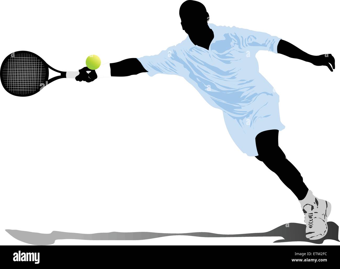 Tennis player. Vector illustration Stock Vector Image & Art - Alamy