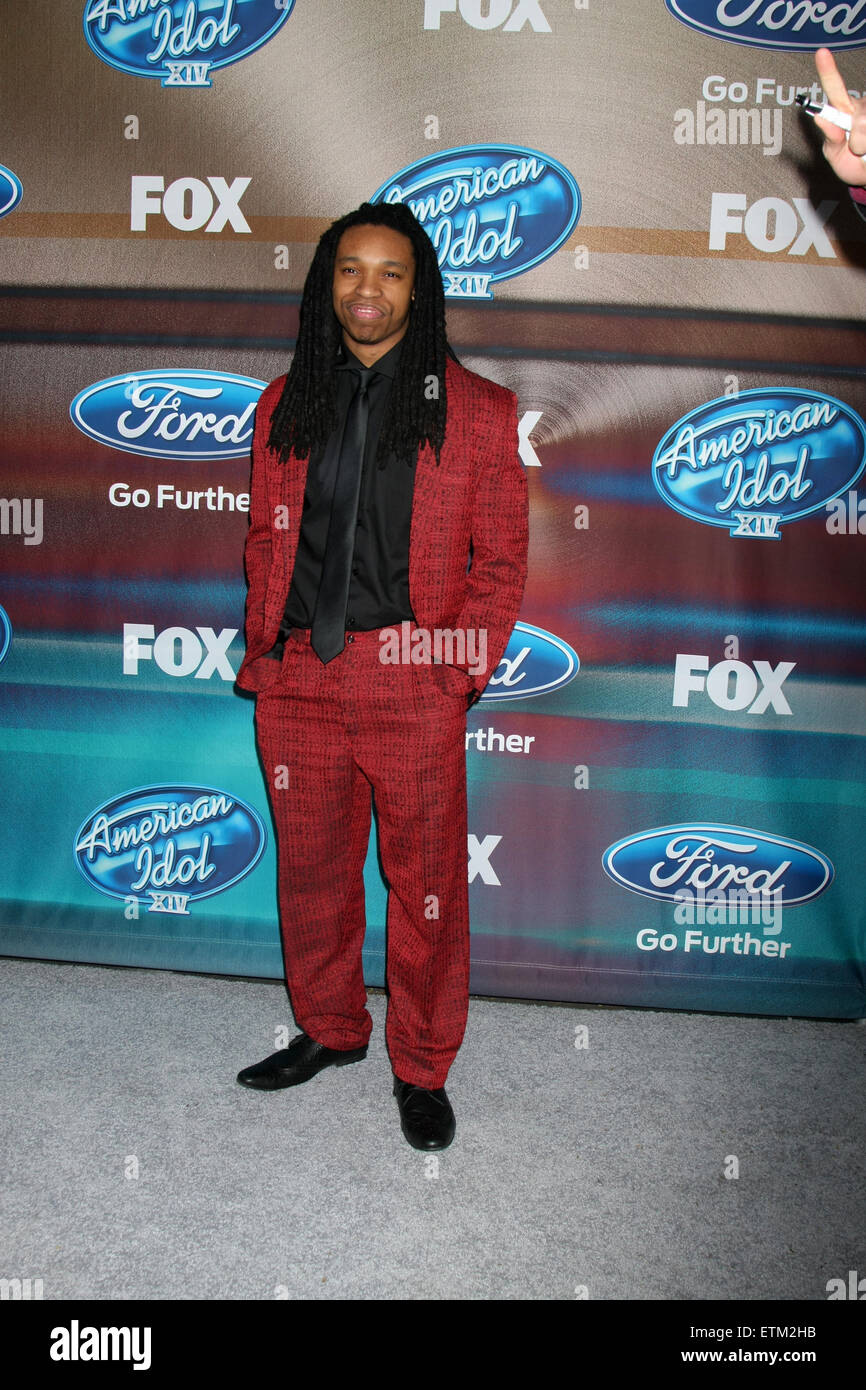 American Idol Season 14 Finalists Party - Arrivals Featuring: Qaasim ...
