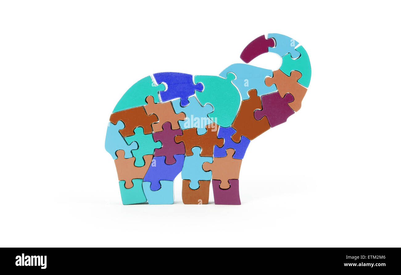 Elephant puzzle pieces hi-res stock photography and images - Alamy
