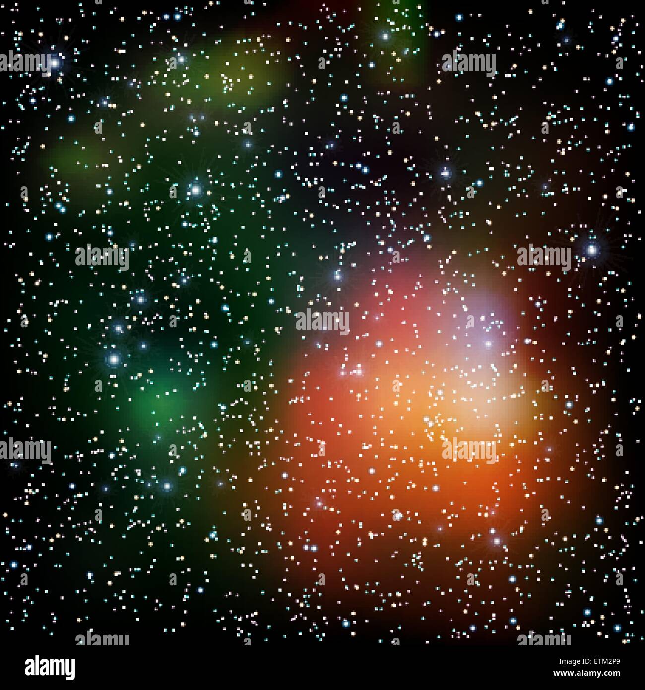 abstract cosmos background with stars nebula and galaxy Vector ...