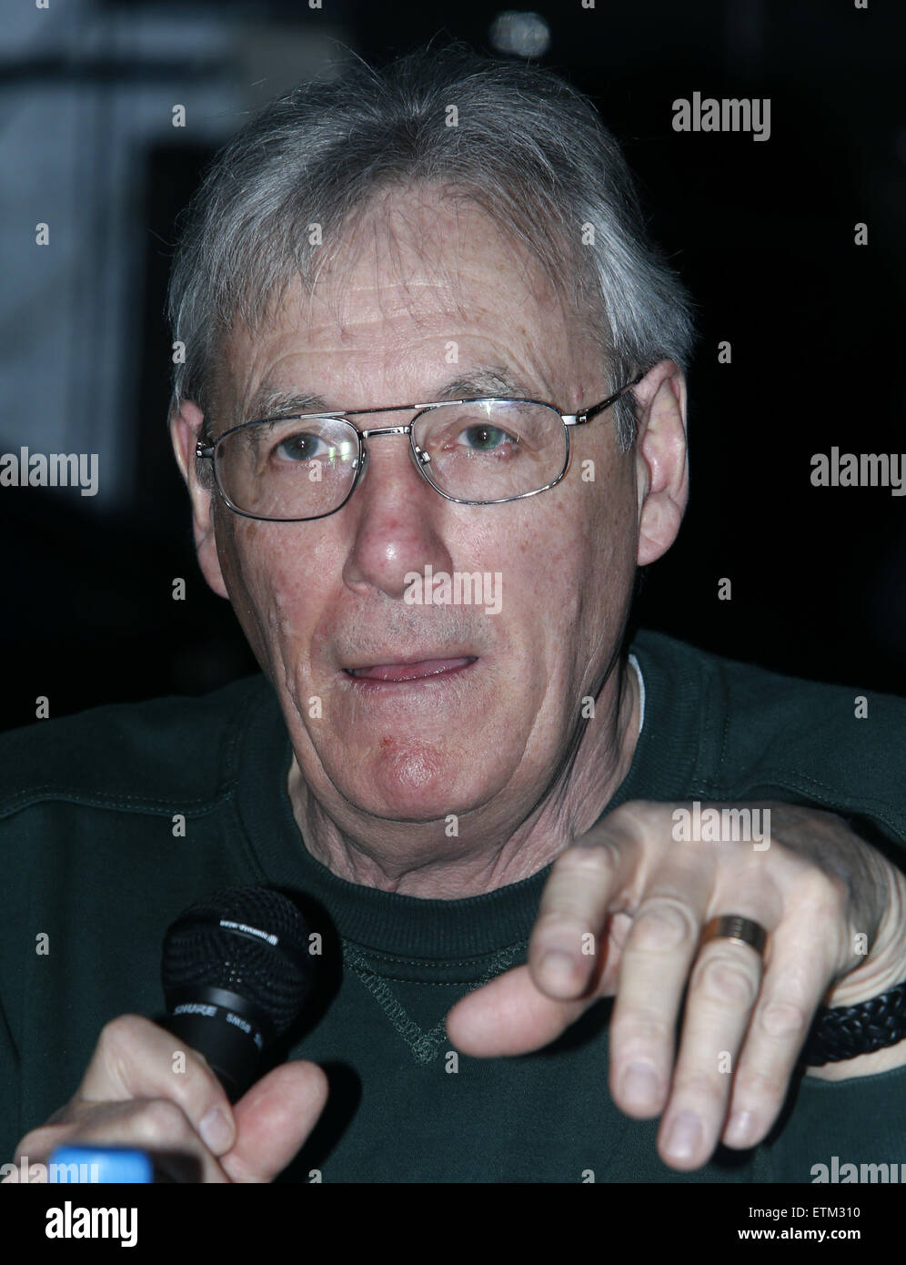Nick Simper of Deep Purple attends a press conference at Igor Sandler ...
