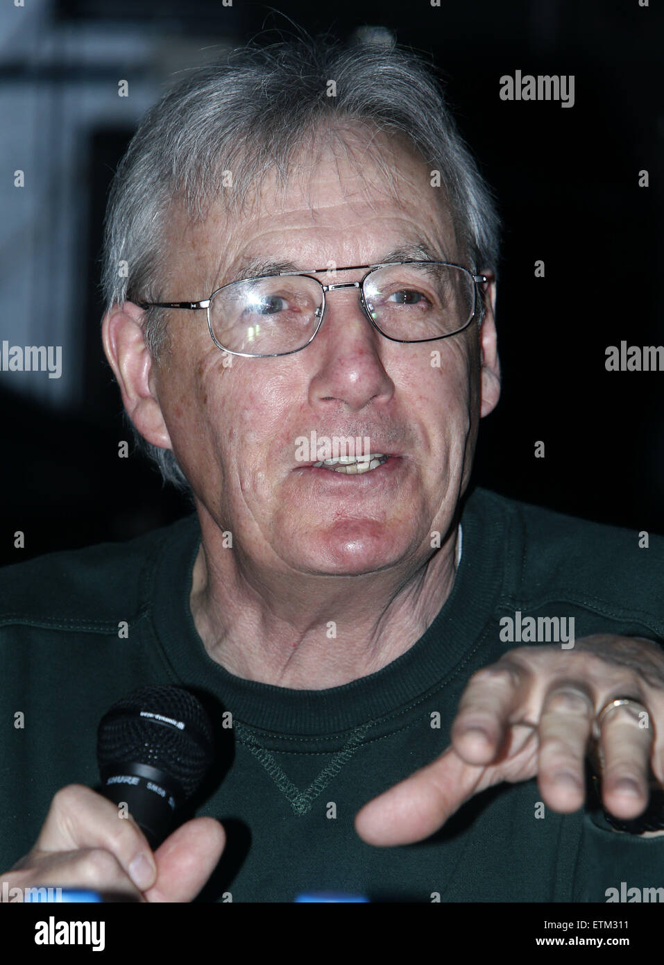 Nick Simper of Deep Purple attends a press conference at Igor Sandler ...
