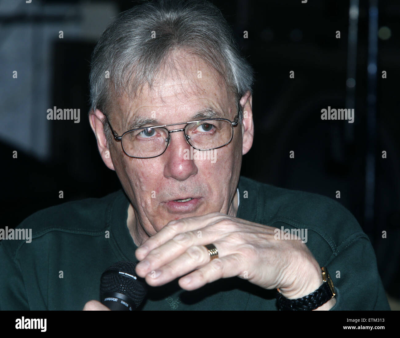 Nick Simper of Deep Purple attends a press conference at Igor Sandler ...