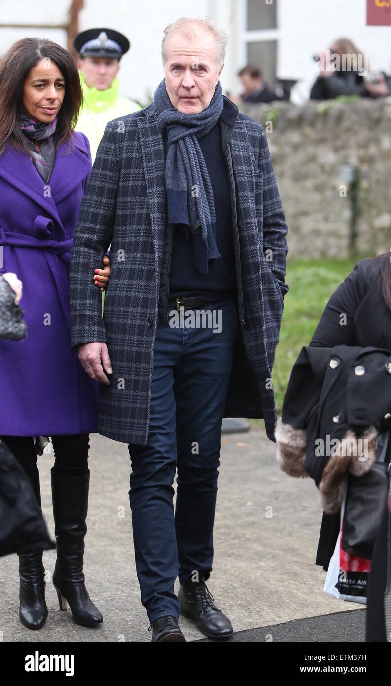 The funeral of Visage star Steve Strange at All Saints Church, Porthcawl Featuring: Martin Fry ...