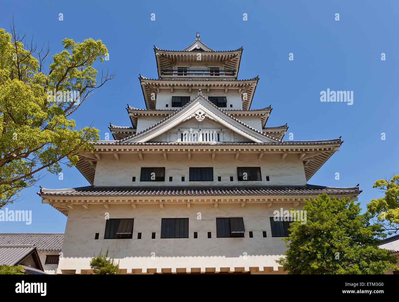 Main keep (donjon) of Imabari Castle in Imabari, Shikoku Island, Japan ...