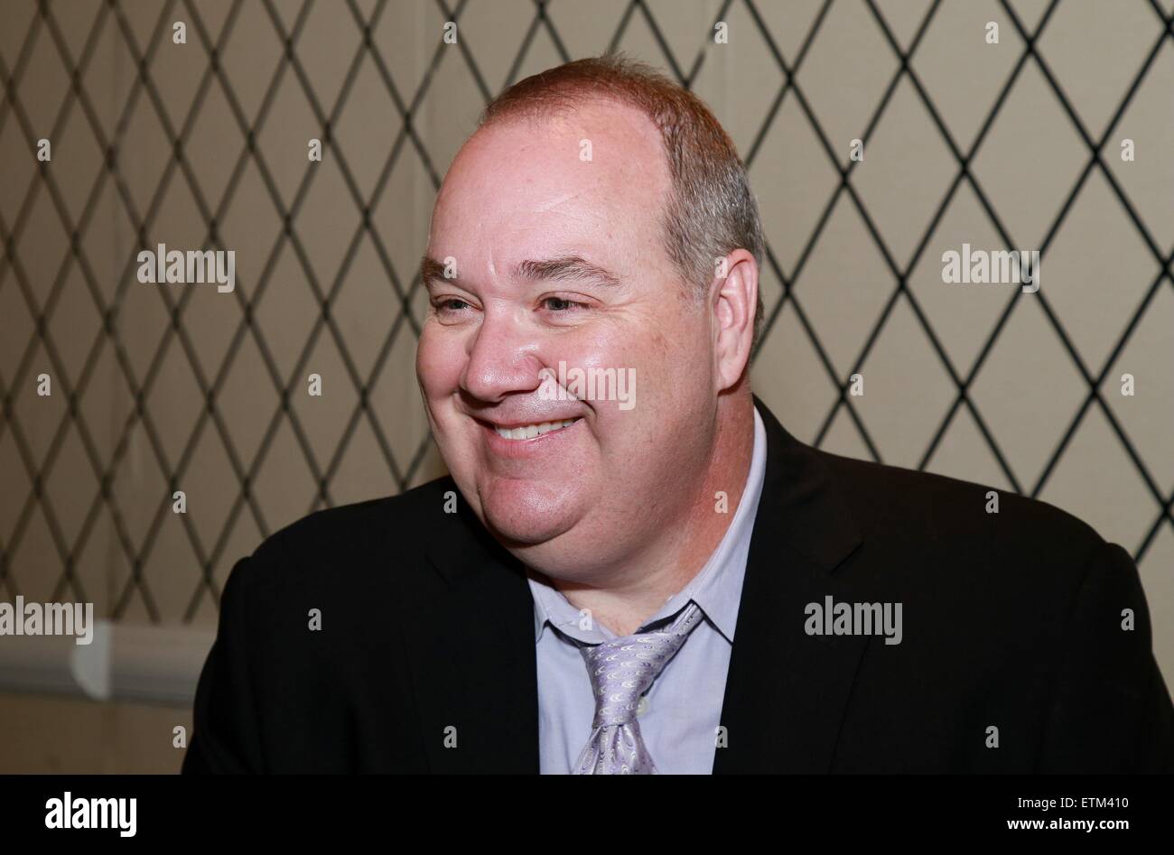 Press junket for Broadway play Living On Love held at the Empire Hotel ...