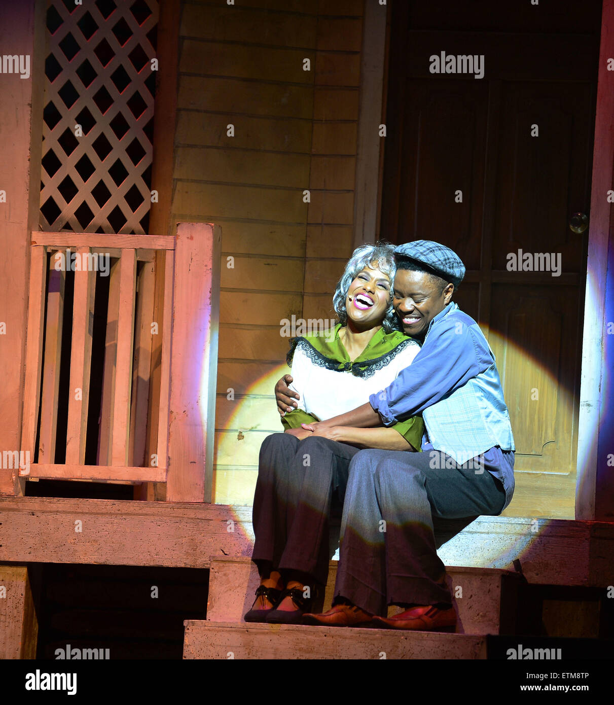 The cast of 'The Color Purple' perform on stage at James L Knight ...