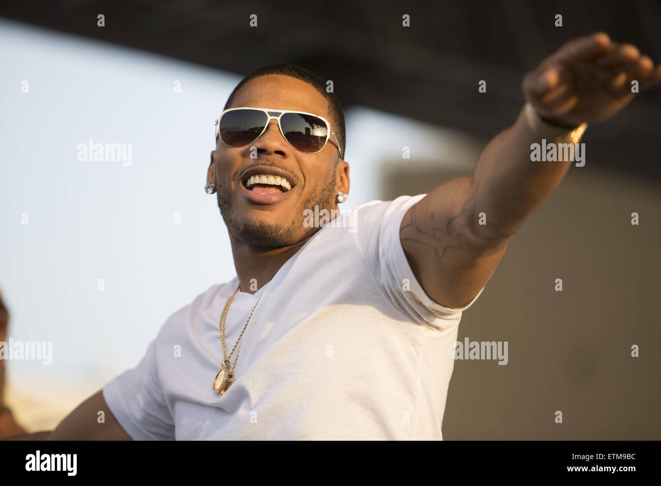 Nelly performs live in concert at the Martyr Franso Hariri Stadium. The ...