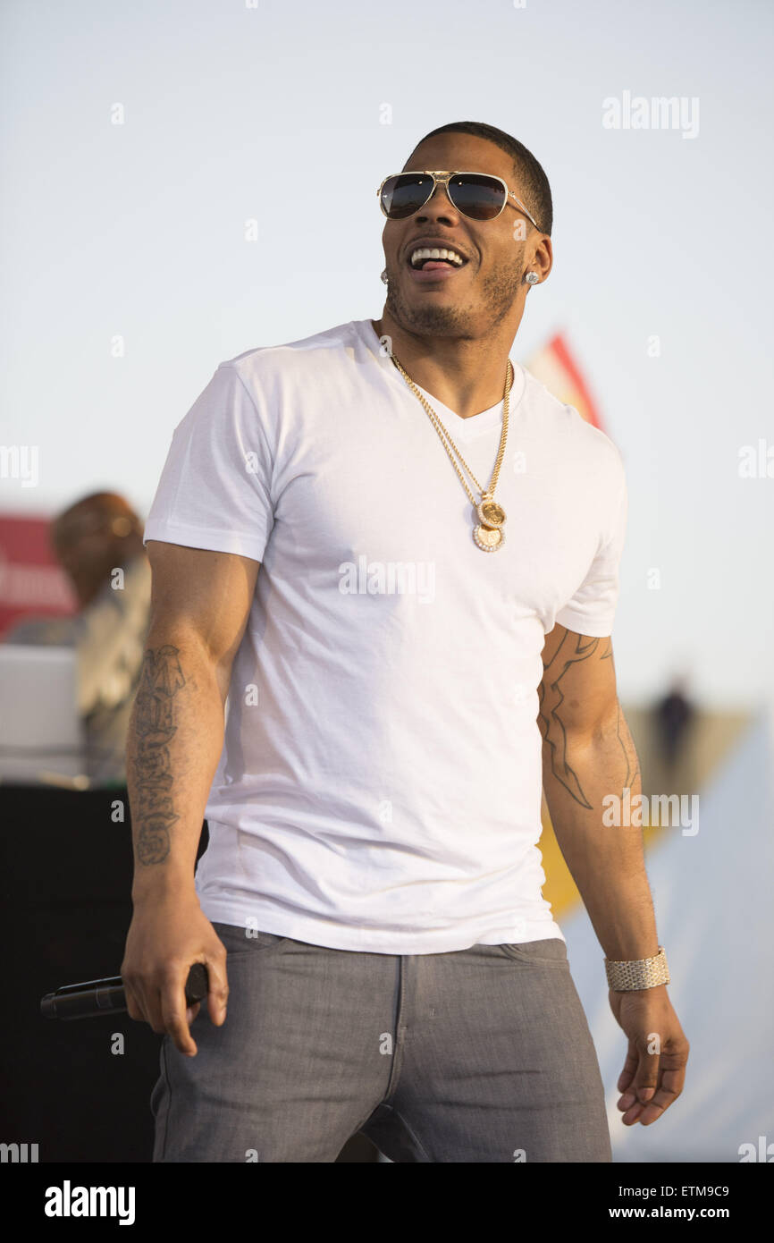 Nelly performs live in concert at the Martyr Franso Hariri Stadium. The ...