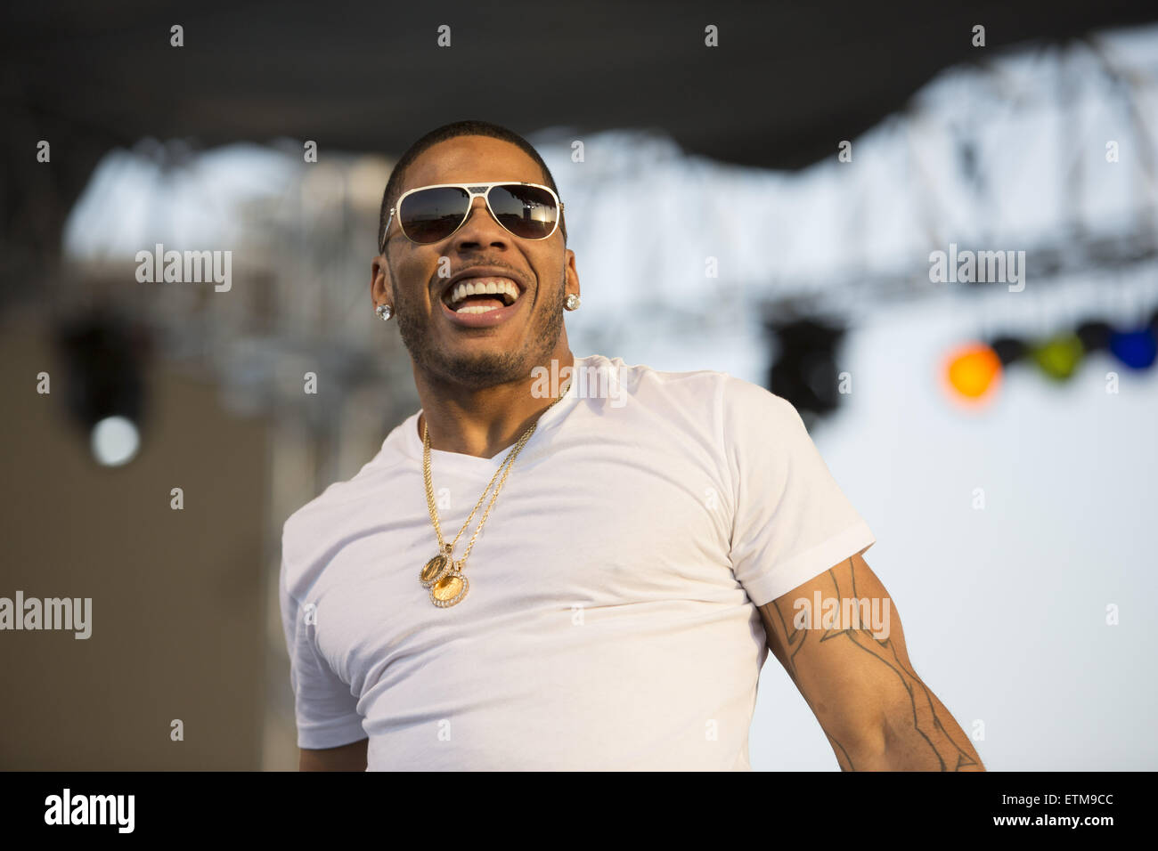 Nelly performs live in concert at the Martyr Franso Hariri Stadium. The ...