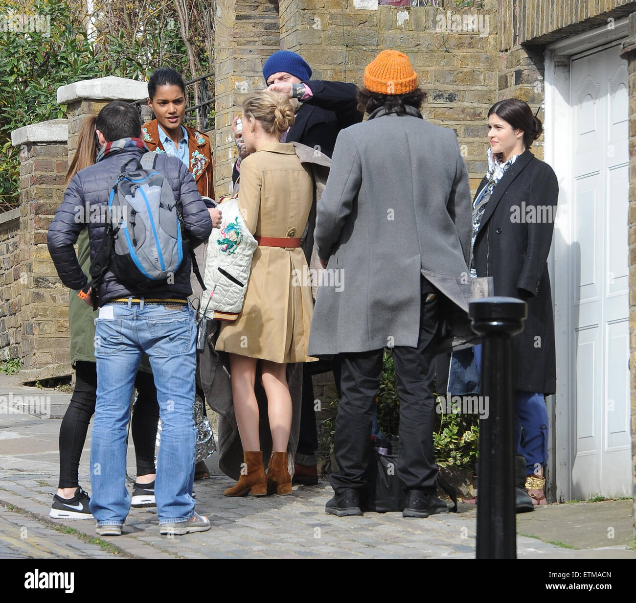 Georgia May Jagger shooting a commercial for Rimmel on location in ...