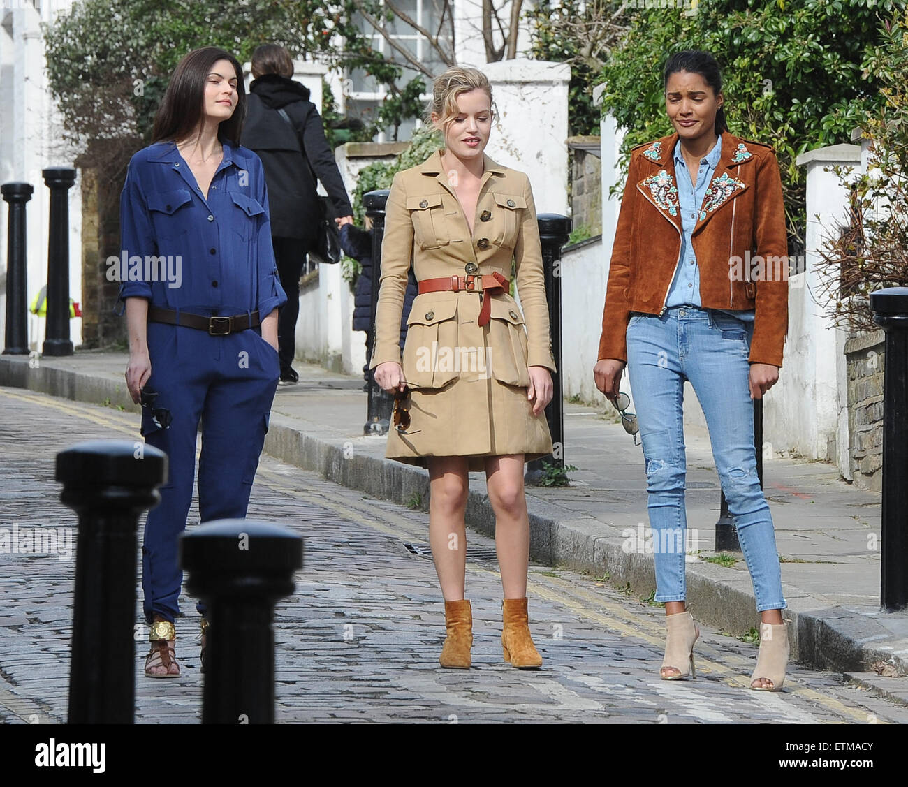 Georgia May Jagger shooting a commercial for Rimmel on location in ...