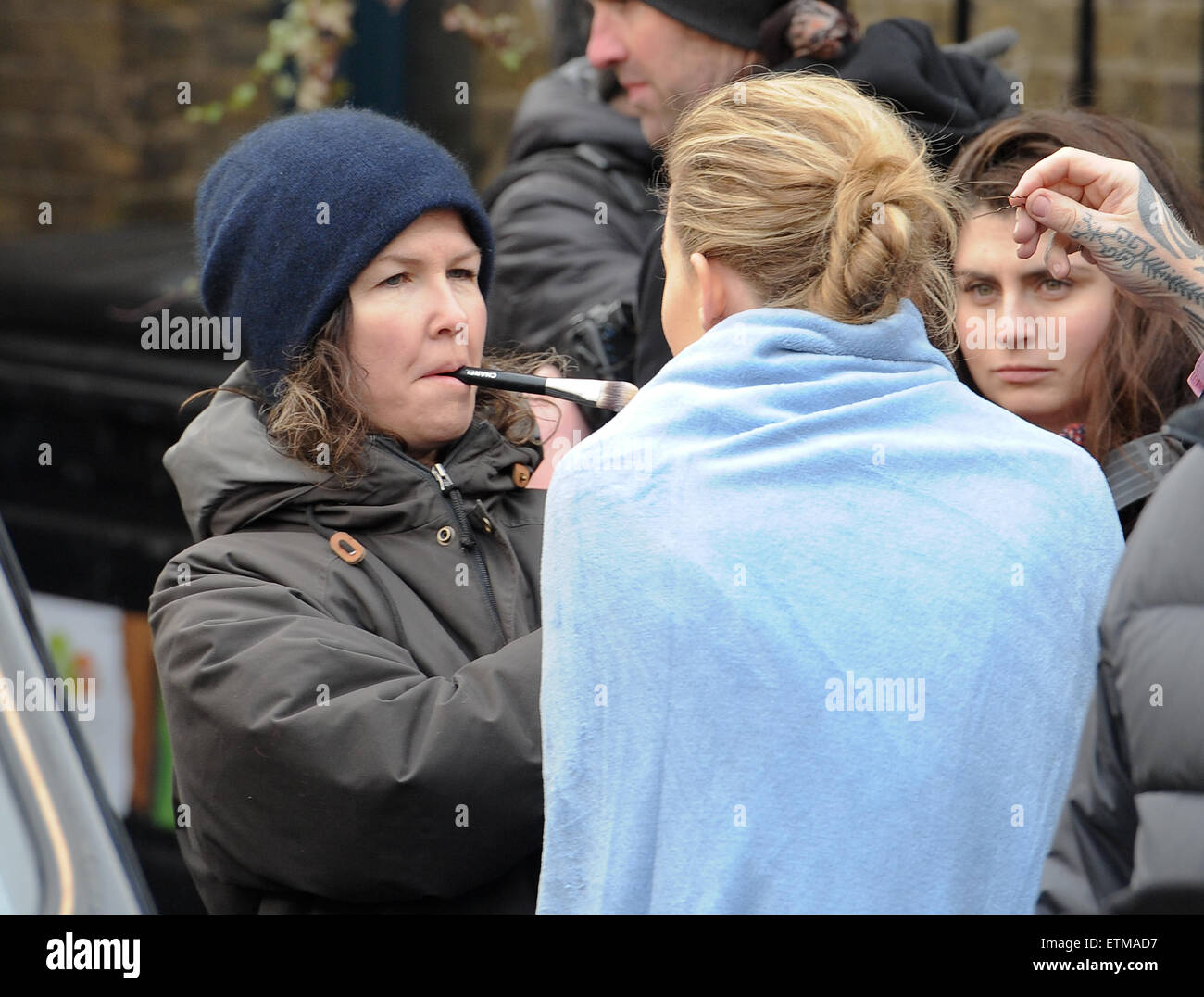 Georgia May Jagger shooting a commercial for Rimmel on location in ...