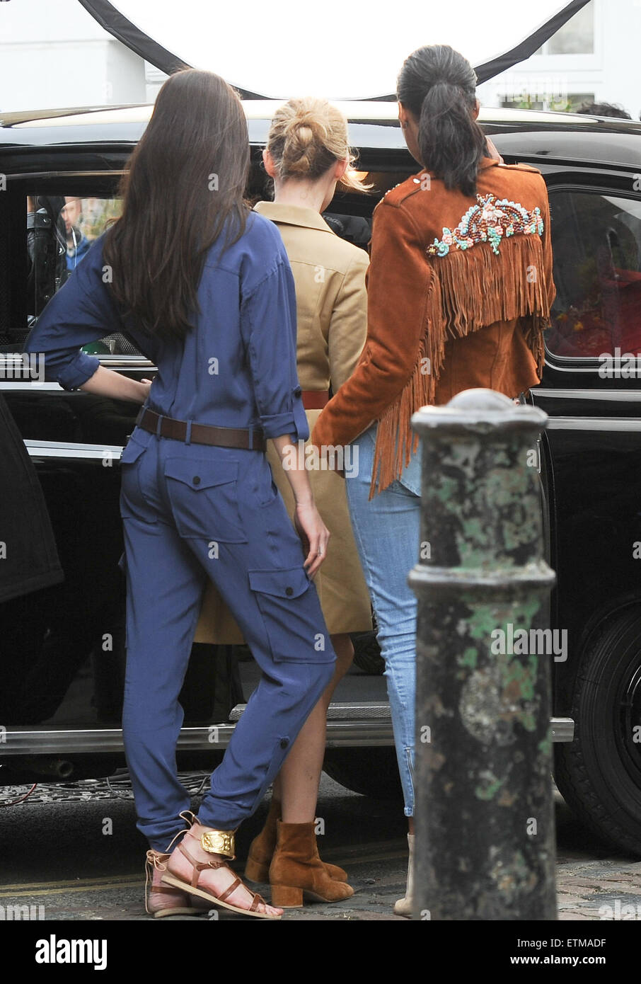 Georgia May Jagger shooting a commercial for Rimmel on location in ...