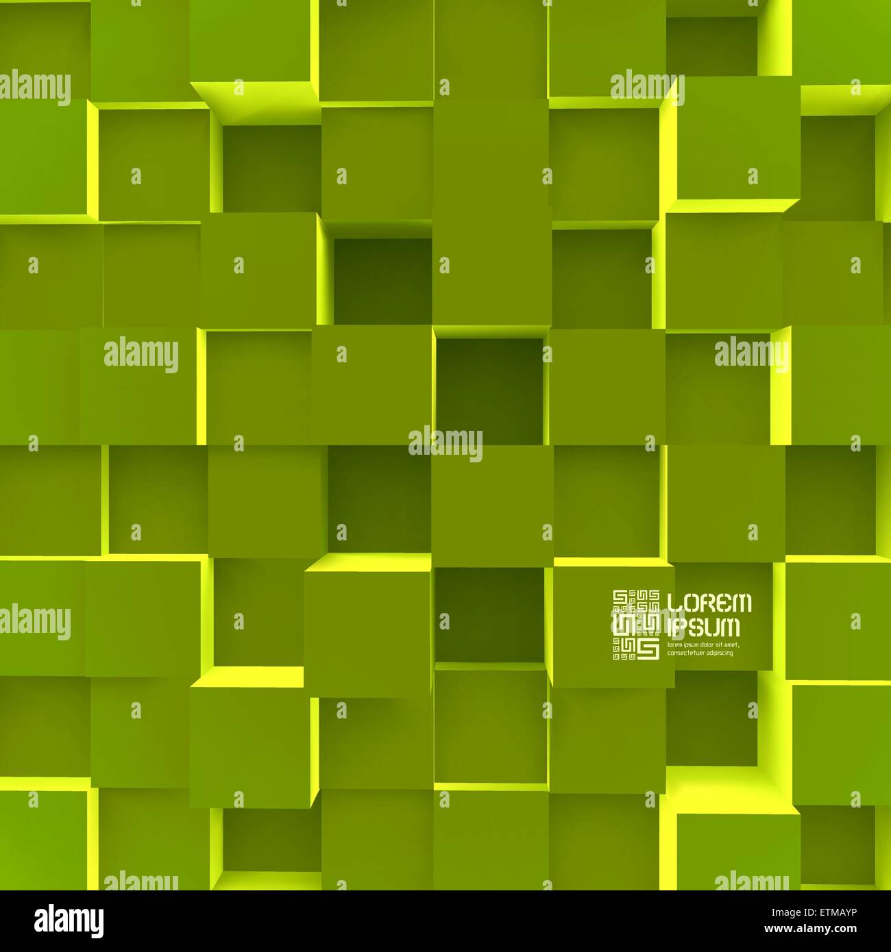 3d blocks structure background. Abstract illustration Stock Vector ...