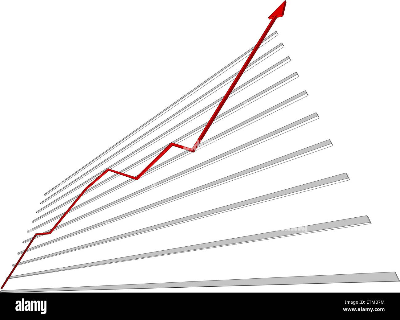 Diagram with red curve Stock Vector Image & Art - Alamy